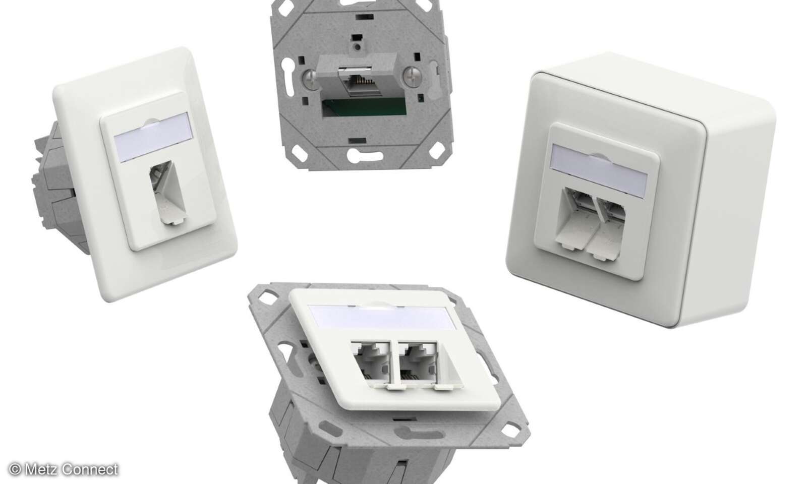RJ45-Anschlussdosen mit werkzeugloser IDC-Anschlusstechnik - connect ...